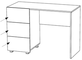 Obývací stěna CALABRINI c | 320 cm | 5 dílů CH | černá lesk