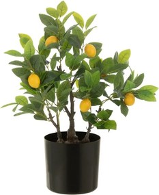 Dekorační umělá rostlina citrónovník v květináči Lemon Tree - 45*32*60 cm