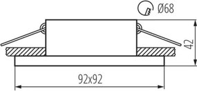 Kanlux Podhledové svítidlo bez patice Kanux SIMEN DSL B/G/B 29134