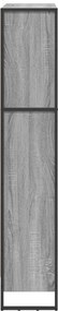 Knihovna 80 x 30 x 155 cm Kompozitní dřevo Šedá Sonoma 3403007