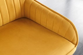 Turínská lavice 160cm hořčičně žlutý samet/ 43694