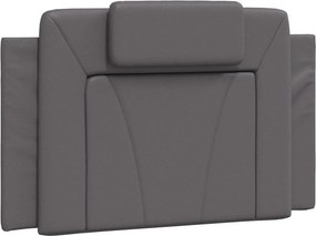 Postel Viana s matrací šedá 80 x 200 cm umělá kůže 3208757