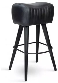 BOBBY Designová western barová židle černá