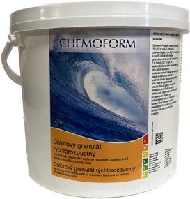 Chlorový granulát rychlorozpustný 3kg - chloršok, Chlór granulát, CHEMOFORM