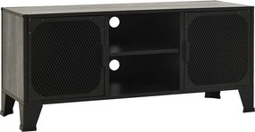 TV skříňka šedá 105 x 36 x 47 cm kov a MDF 335910