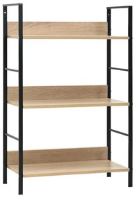 Knihovna se 3 policemi dub 60 x 27,6 x 90,5 cm kompozitní dřevo 288219