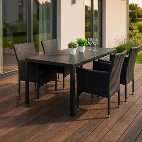 Vikio Zahradní jídelní set pro 4 osoby DT257-140 antracit