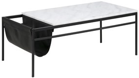 Stylový konferenční stolek Agustin bílá / černá