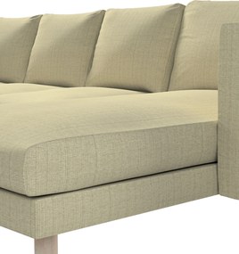 Potah na pohovku IKEA Norsborg 4-místná se šezlongem barva béžová látka pletený vzor