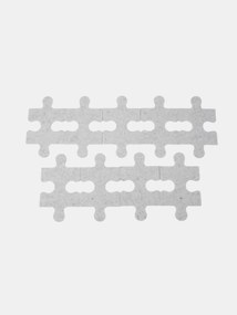 Sinsay - Sada plstěných nástěnných panelů ve tvaru puzzle 9 pack - šedá