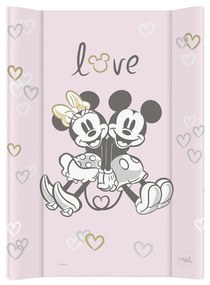 CEBA Podložka přebalovací s pevnou deskou COMFORT (50x70) Disney Minnie & Mickey Pink