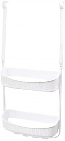 Erga Wiki, koupelnový koš, závěsný organizér 30x72 cm s přísavkami, bílá, ERG-YKA-CH.WIKI-WHT