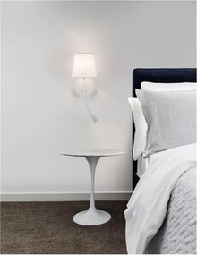 Nástěnné svítidlo NOVA LUCE NIA E27 + LED na čtení 3000K 9182371 bez žárovky