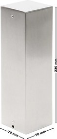 Zahradní zásuvka XPOtool – 230 V, šedá (62442)