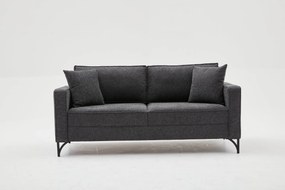 Hanah Home Dvoumístná pohovka BERLIN antracitová 180 cm 825BLC2794