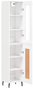 Skříň highboard bílá 34,5 x 34 x 180 cm kompozitní dřevo