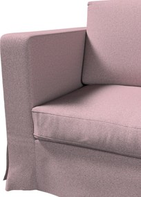Potah na pohovku IKEA  Karlanda 3-místná nerozkládací, dlouhý barva růžová látka pletený vzor