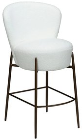 OnaDnes -20% ​​​​​Dan-Form Bílá bouclé barová židle DAN-FORM Orbit 68 cm