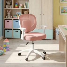Dětská otočná židle růžová KA-K1062 PINK