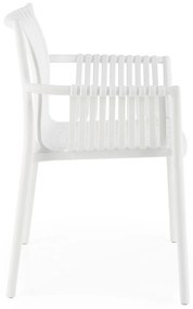 Bílá plastová židle K492