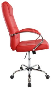 Dalenor Kancelářská židle Slash, syntetická kůže, červená