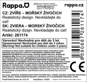 RAPPA Gumová medúza 10 cm / Vodní hračka