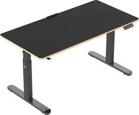 ULTRADESK Pulsar černá / Dětský pracovní stůl / elektricky nastaviteln
