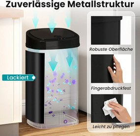 Costway 58 L Automatický odpadkový koš se senzorem a dvouzónový inteligentní