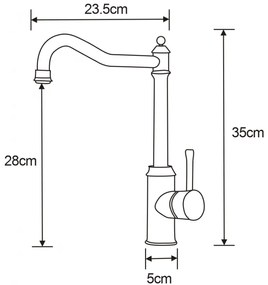 Mexen Inu kuchyňská baterie, inox - 672200-99