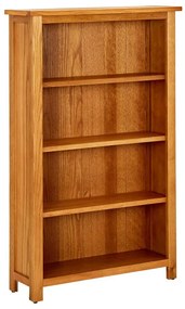 Knihovna se 4 policemi 70 x 22 x 110 cm masivní dubové dřevo 331735