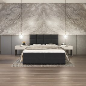 SFAB Kontinentální čalouněná postel MERCURY (160x200 cm) Barva látky: Modrá (Riviera 81)