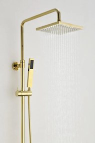 Sapho, DAKAR teleskopický sprchový sloup s termostatickou baterií, zlato, SZ139