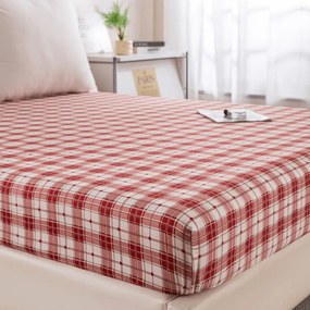 Prostěradlo z mikrovlákna TARTAN HEART barevné 180x200 cm