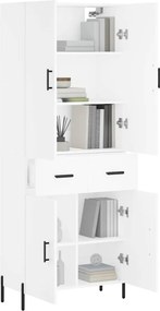 Skříň highboard bílá 69,5 x 34 x 180 cm kompozitní dřevo 3198153