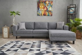 Hanah Home Pohovka KALE šedá pravý roh 825BLC2714