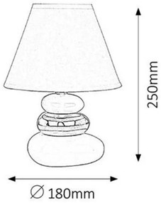 Rabalux 4950 - Stolní lampa SALEM E14/40W/230V