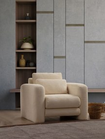 Atelier del Sofa Křeslo Lily Beige - Wing, Béžová