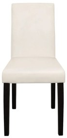 Idea nábytek Židle PRIMA bílá/hnědá 3036