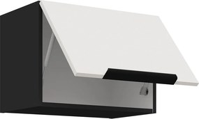ARIA wb | horní skříňka 50 GU-36 1F výklopná | 50 cm | ANTI FINGERPRINT povrch | černá/bílá