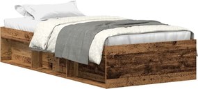 Rám postele bez matrace Staré dřevo Dřevěné konstrukce 3328820