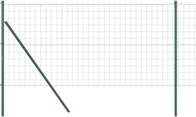Euro plotové kotvení 10 x 1,4 m Ocel potažená PVC Zelená 3350300