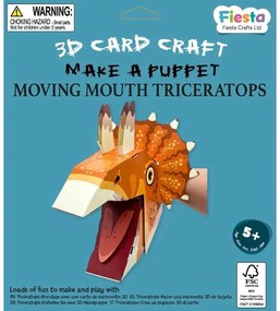 Fiesta Crafts Kreativní sada 3D loutka Triceratops