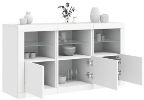 Příborník s LED osvětlením bílý 123 x 37 x 67 cm 3209058