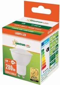 Toolight - Teplá LED žárovka GU10 230V 4W 280lm 13259, OSW-01025