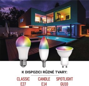 Chytrá LED žárovka GoSmart MR16/GU10 4,8W 230V ZigBee RGB stmívatelná