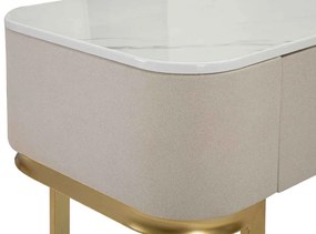 Designová konzole Ondelette 100 cm krémová