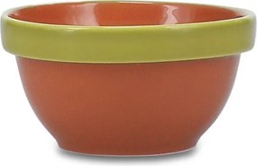 Zelená/oranžová miska z kameniny 170 ml Duo – ONA