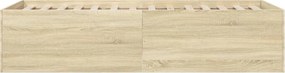 Rám postele dub sonoma 90 x 190 cm kompozitní dřevo 3280974