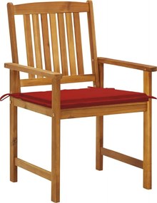 vidaXL Zahradní židle s poduškami 8 ks masivní akáciové dřevo [3078172] Barva: krémová