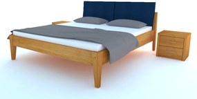 Designová postel Postelia THÉRA Dub 180x200cm - dřevěná postel z masivu o šíři 4 cm